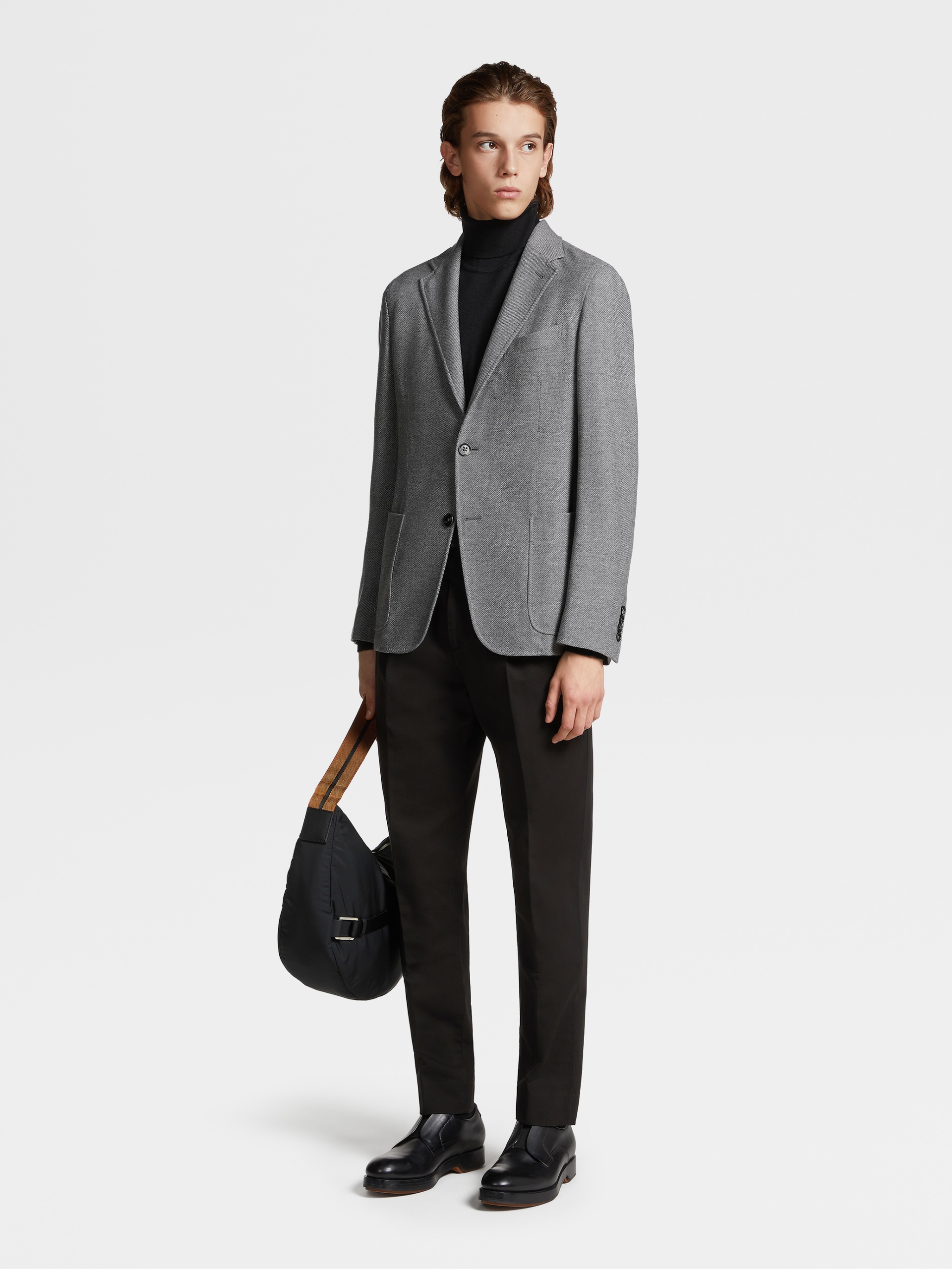 麻灰色 Trofeo™ 山羊绒休闲西装外套 SS24 22887430 | Zegna CN
